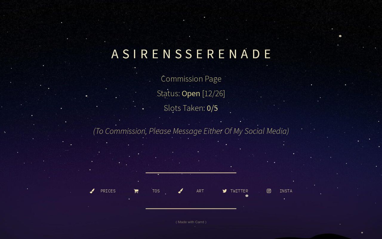 ASirenSerenade's Comms
